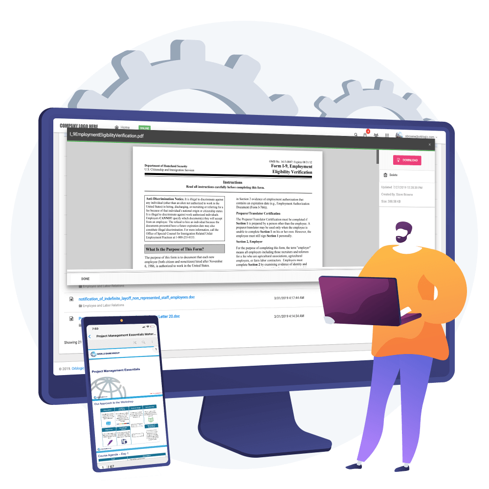 HRMatrix File Management | Document Management System | HRMS | Orblogic Inc