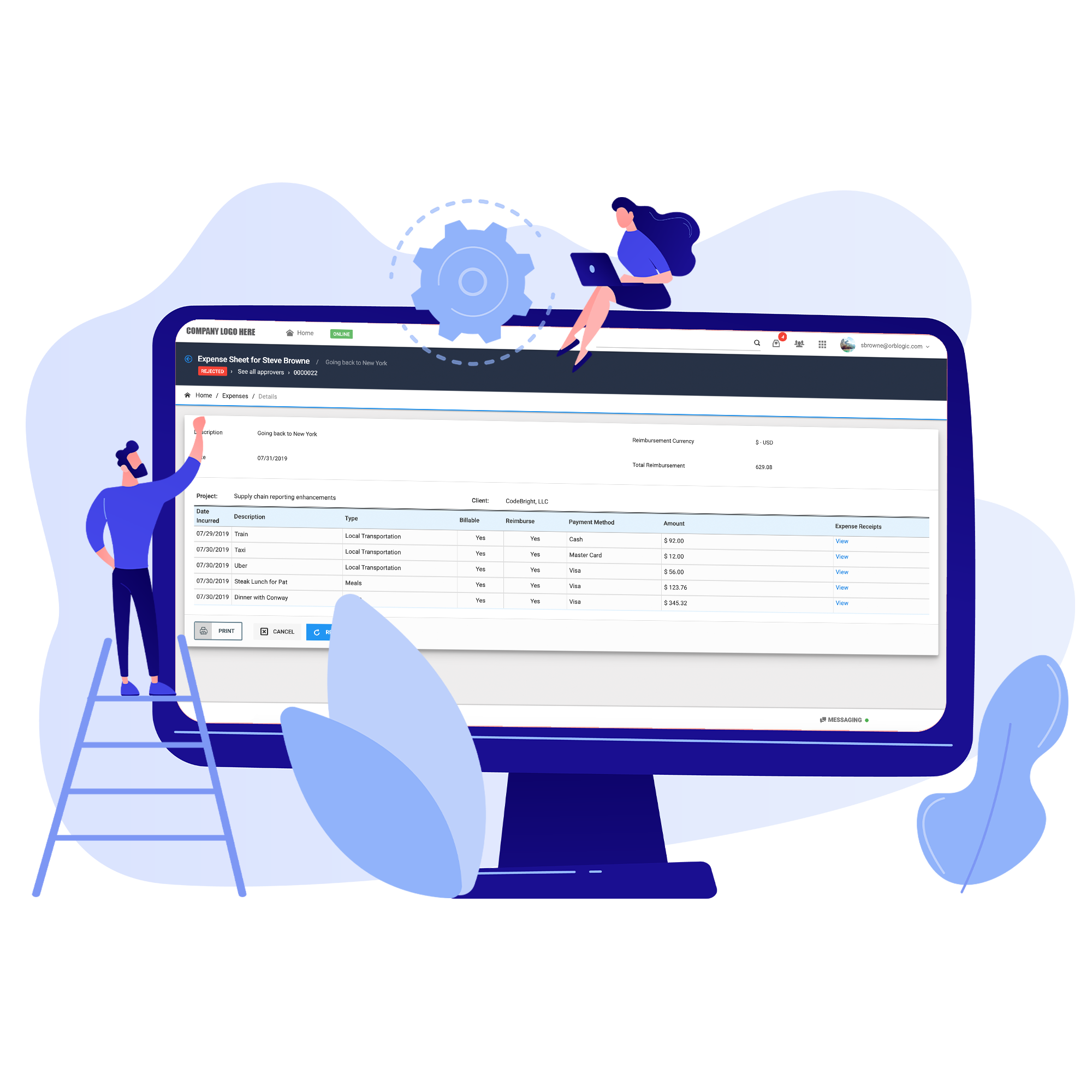 Expense Enterprise Tracker | HRMatrix Expense Management System ...