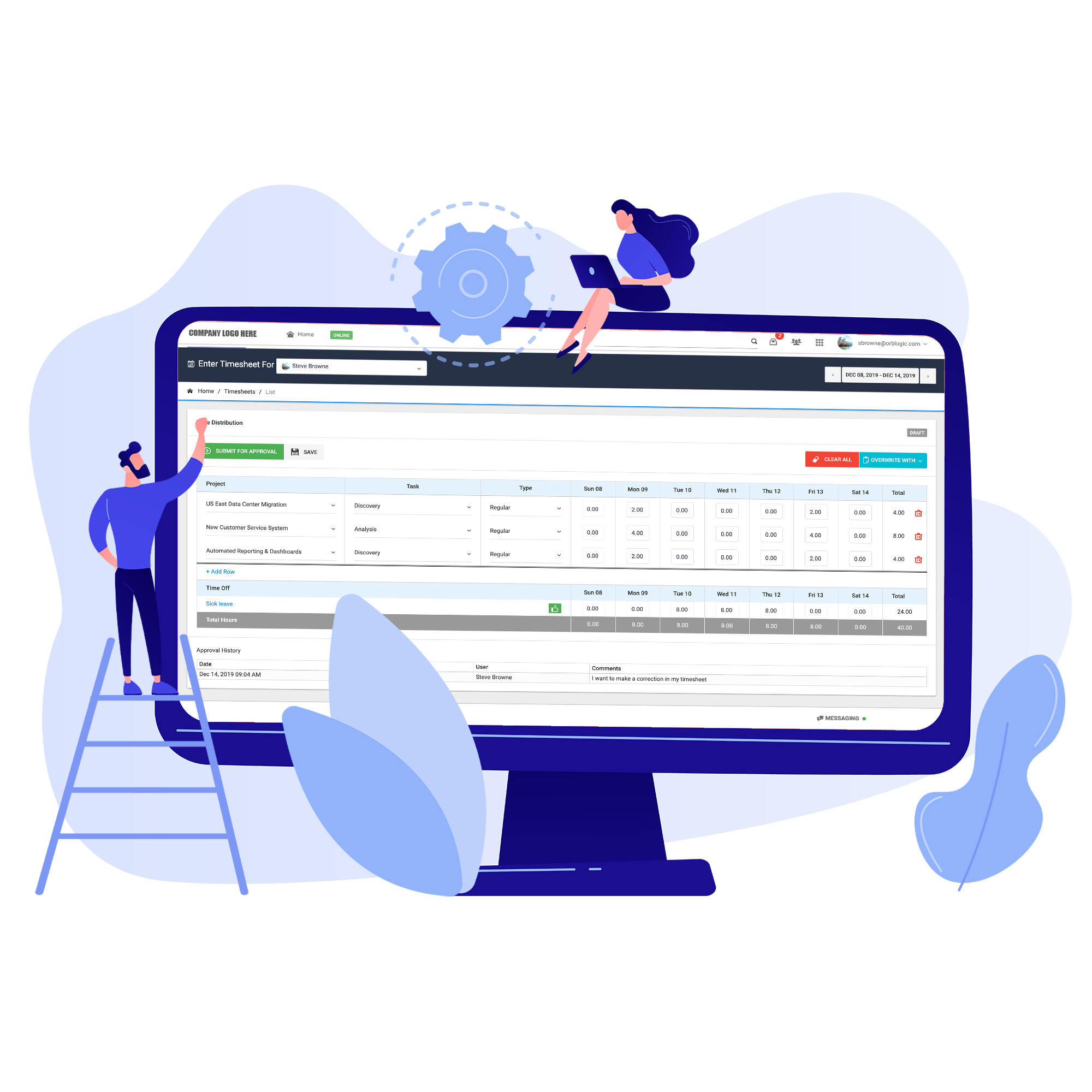 HRMatrix Timesheet Management | Employee Timesheet App | HRMS ...
